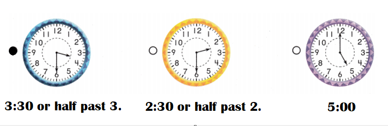 Texas Go Math Grade 1 Lesson 18.2 Answer Key Time to the Half Hour – Go ...