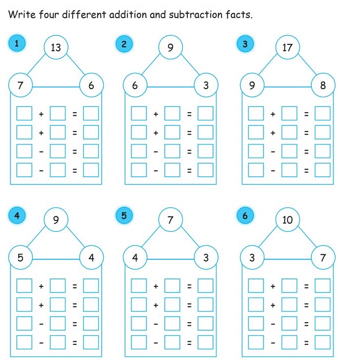 Texas Go Math Grade 1 Lesson 13.1 Answer Key Record Related Facts – Go ...
